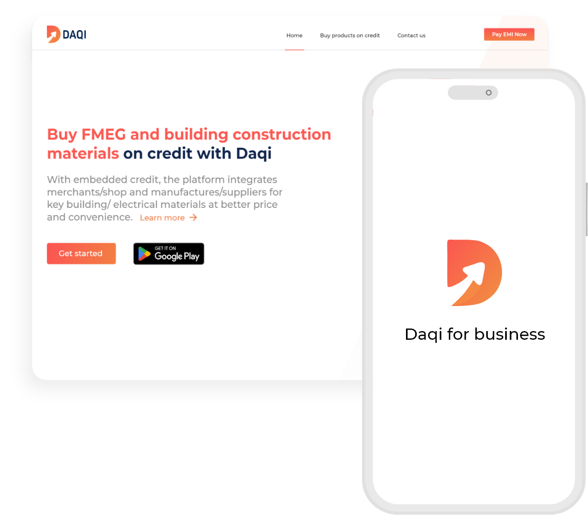 Shop Fans, Wires, Lights & FMEG Materials on Credit with Daqi